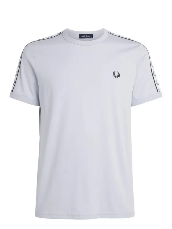 Fred Perry Cotton Tape Ringer T-shirt - Blue