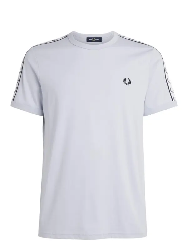Fred Perry Cotton Tape Ringer T-shirt - Blue