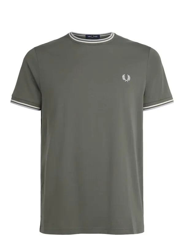 Fred Perry Cotton Twin Tipped T-shirt - Green