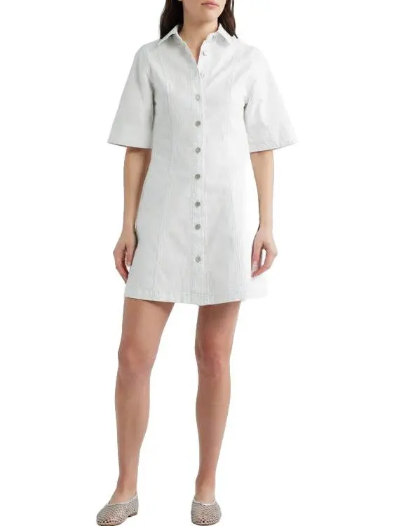 FRNCH Ellyne Cotton Shirtdress - Creme