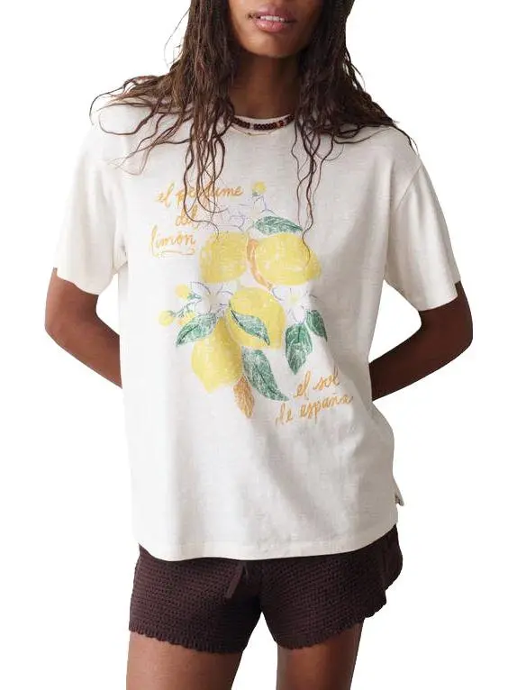 Marine Layer Oversize Graphic T-shirt - Antique White
