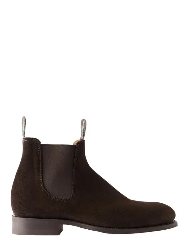R.M.WILLIAMS Turnout Suede Chelsea Boots - Brown