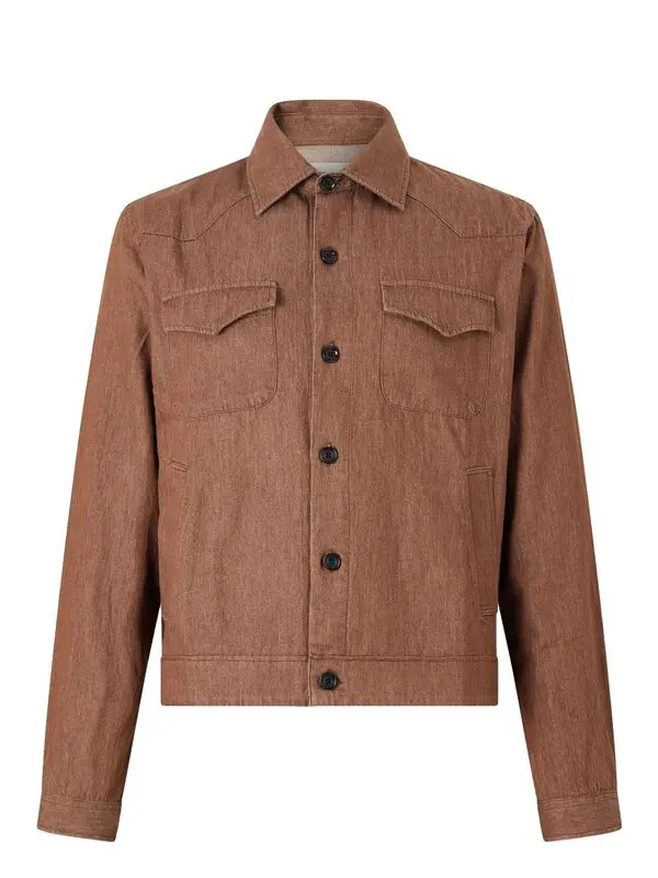 Oliver Peoples Witley Organic Cotton Jacket - Brown