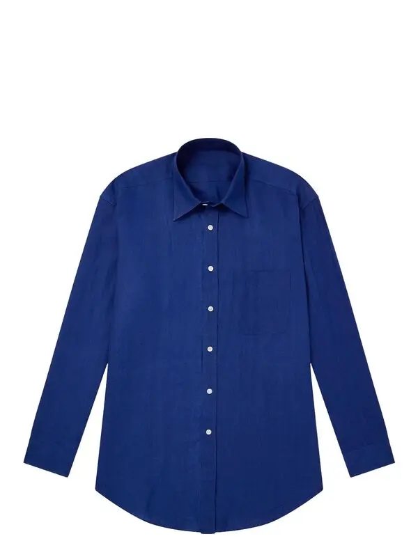 Anderson & Sheppard Linen Shirt - Blue