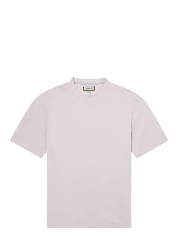 Canali Cotton T-shirt - Purple