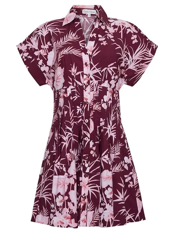 Cara Cara Nash Mini Shirtdress - Paradise Blush
