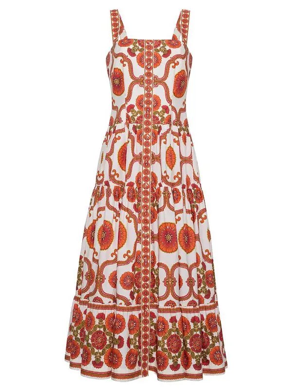 Cara Cara Margarita Dress - Mod Floral Ivory