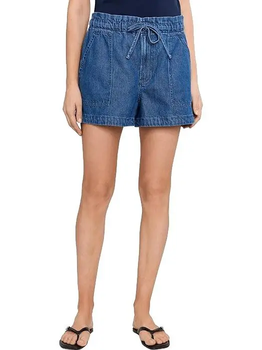 Madewell Utility Airy Denim Pull-on Shorts - Blue