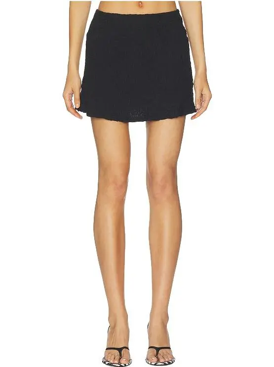 LISA SAYS GAH Darcy Skort Black - Black Crinkle