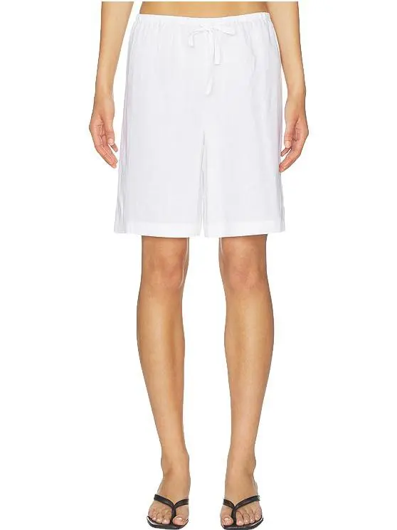 LOVERS AND FRIENDS Sloan Linen Blend Shorts - White