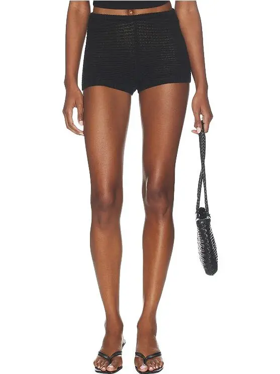 LOVERS AND FRIENDS Evette Knit Short - Black