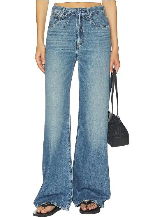 Madewell Ultimate Wide Leg Jeans With Belt - Picket