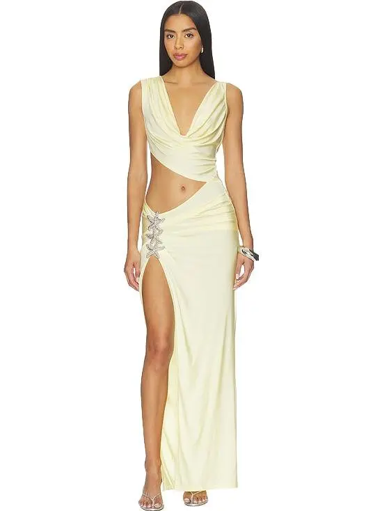 LOVERS AND FRIENDS Naia Gown - Yellow