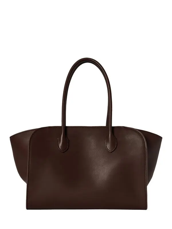 THE ROW Marlo Leather Top-handle Bag - Brown