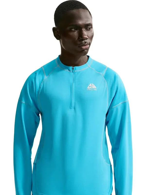 Nike Vault" Dri-fit Long-sleeve Top - Blue