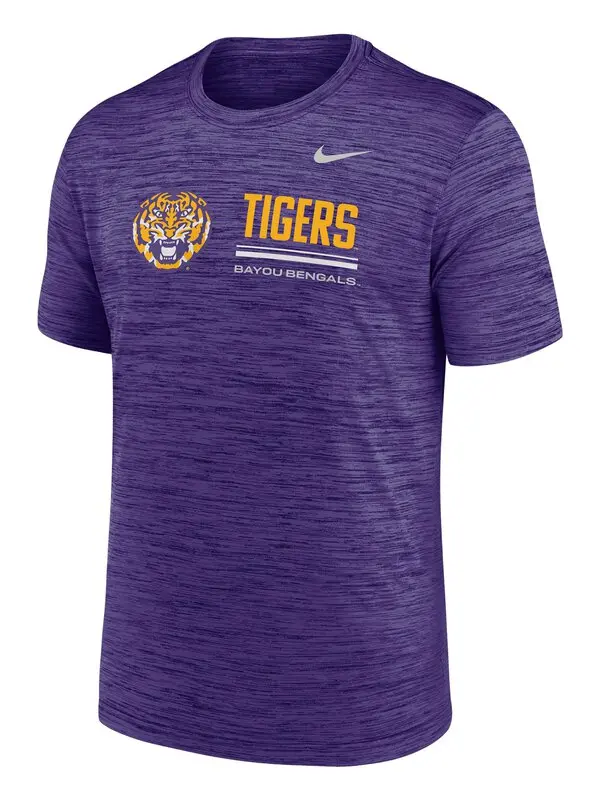 Nike Lsu Sideline Velocity Dri-fit College T-shirt - Purple