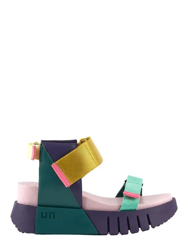 United Nude Delta Run Platform Sandals - Green/purple