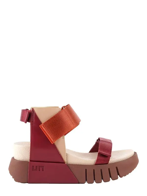 United Nude Delta Run Platform Sandals - Red/brown
