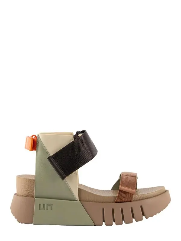 United Nude Delta Run Platform Sandals - Green/brown