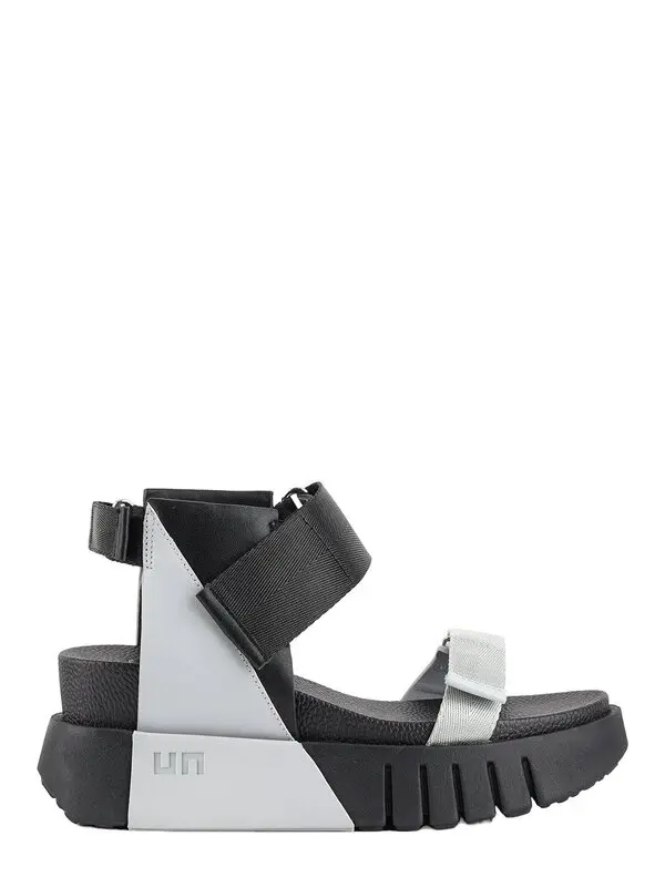 United Nude Delta Run Platform Sandal - Black/grey