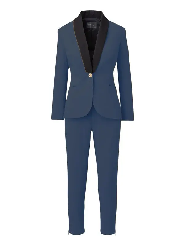LAYO G Tailored Stretch Suit Set - Blue