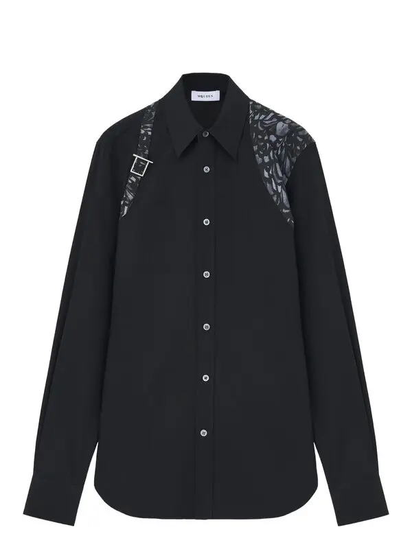 Alexander McQueen Metal Detail Shirts - Black