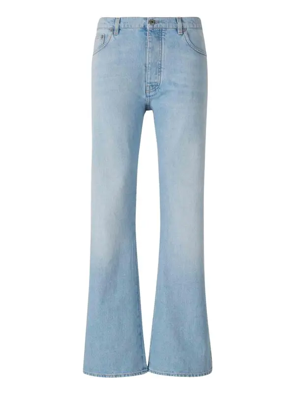 Off-White Jeans With Belt Loops - Blue