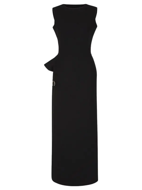 Maticevski Mannerism Side-slit Maxi Dress - Black