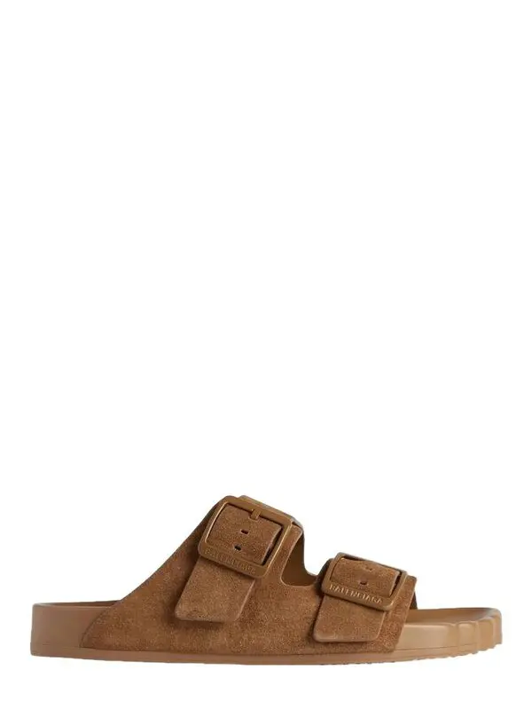 Balenciaga Buckled Sandals - Brown