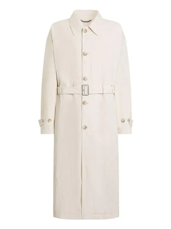 Dolce & Gabbana Belted Trench Coat - Rice White
