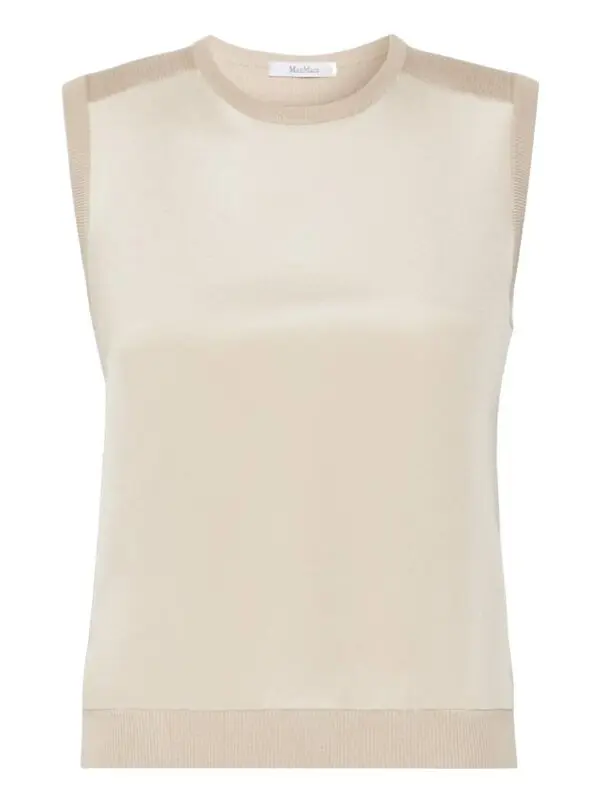 Max Mara Cashmere And Silk Yarn Sweater - Stone