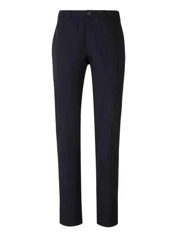 Canali Tailored Button-fly Trousers - Black