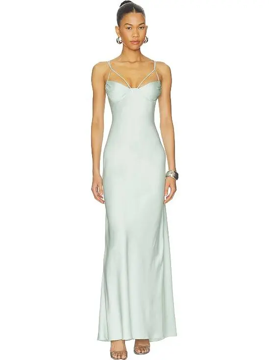 Anna October Akari Maxi Dress - Mint