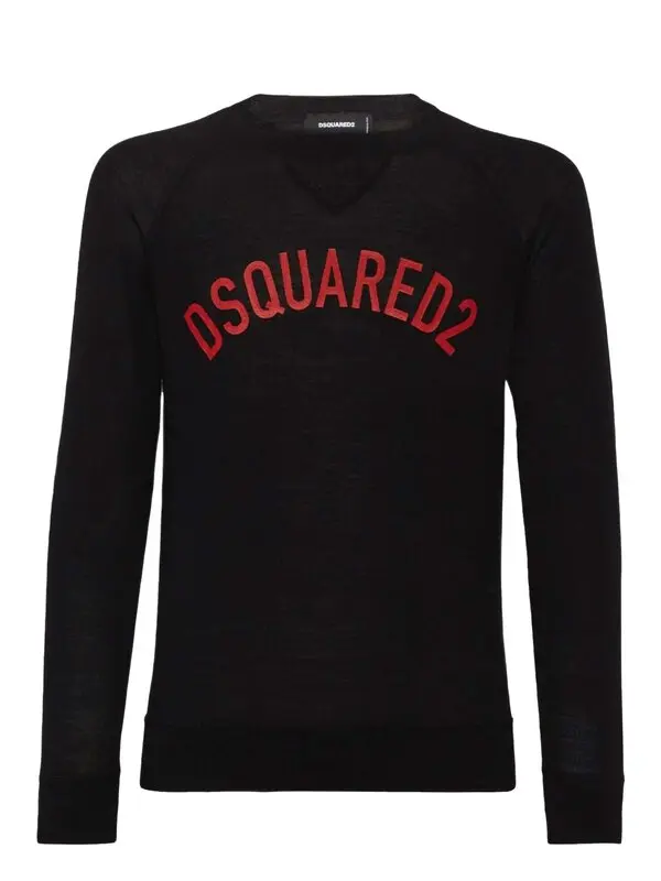 Dsquared2 Logo Knit Sweater - Black