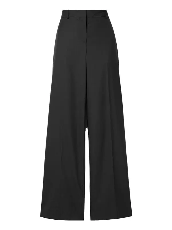 THE ROW Bufus Wide-leg Trousers - Black