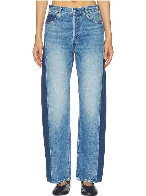 Madewell Pieced Barrel Jeans - Blue