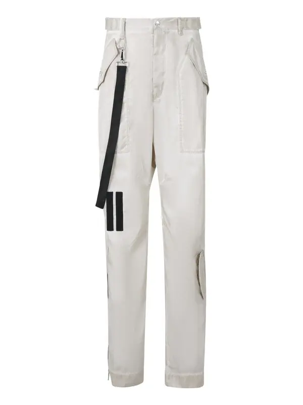 Dsquared2 Keyring Detailed Straight-leg Trousers - White