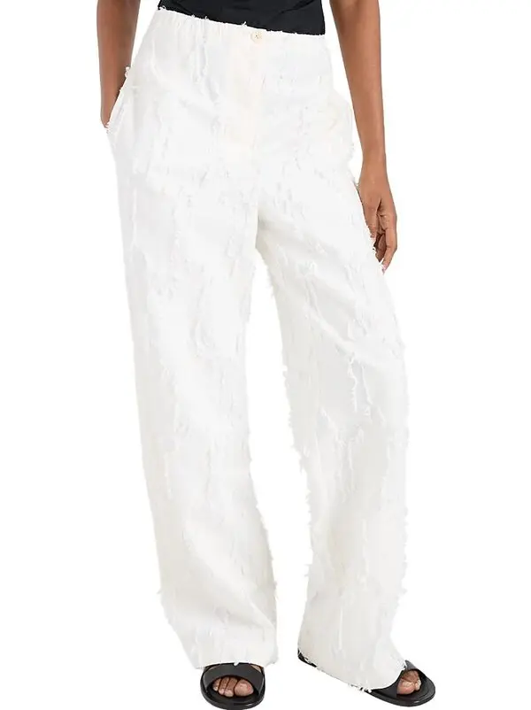 Proenza Schouler White Label Wide Leg Trousers - Off White