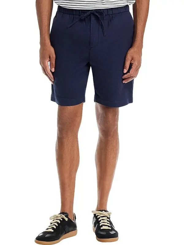Frescobol Carioca Felipe Linen Blend Shorts - Midnight Blue