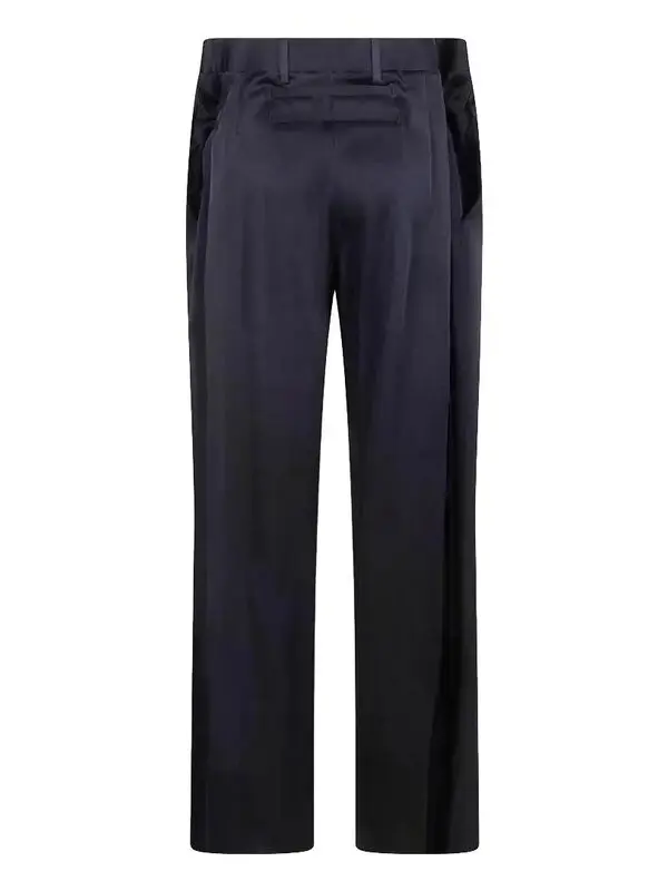 ANN DEMEULEMEESTER Tailored Trousers With Tie Detail - Black