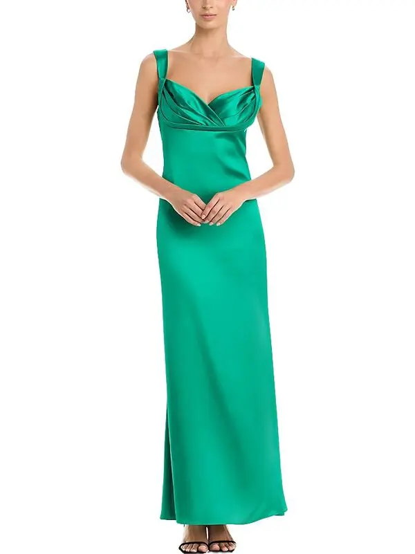 Eliza J Bustier Sheath Gown - Green