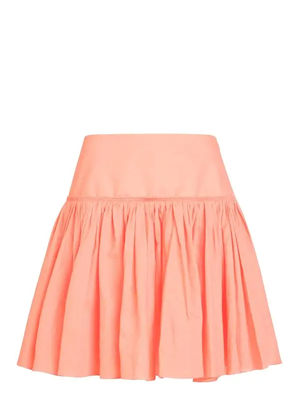 Alaïa Cotton-linen Basque Mini Skirt - Pink