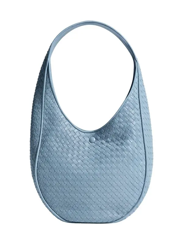 Bottega Veneta Small Ovetto Shoulder Bag - Grey