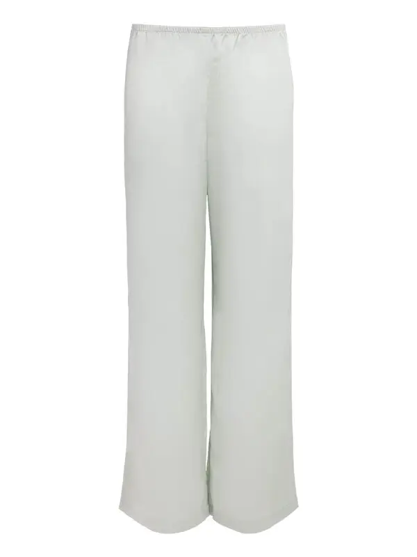 LESET Satin Barb Bias Trousers - Green