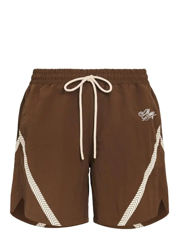 CHERRY LOS ANGELES Logo Running Shorts - Brown