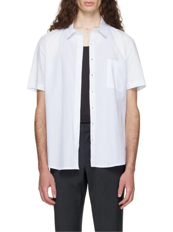Paloma Wool Lapel Short-sleeved Shirt - White