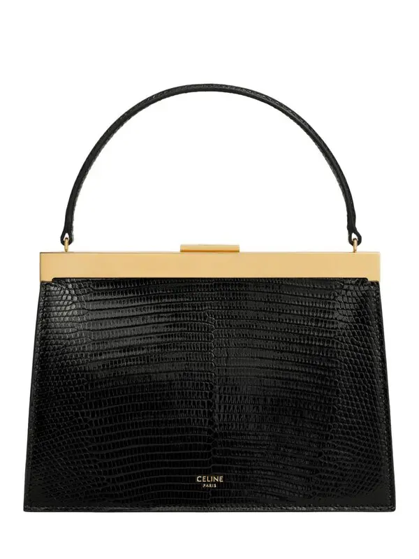 Celine Small Augustine In Lizard - Black