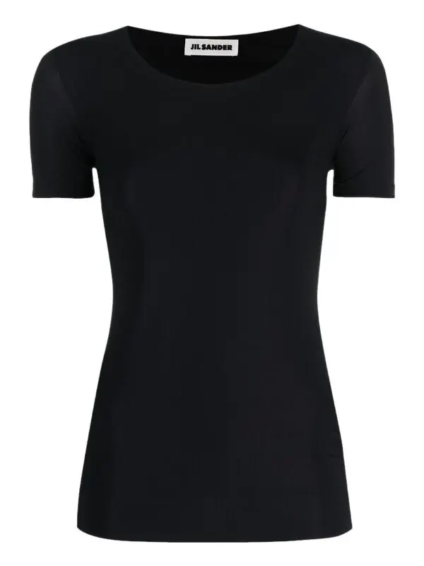 JIL SANDER Short Sleeve Crewneck T-shirt - Black