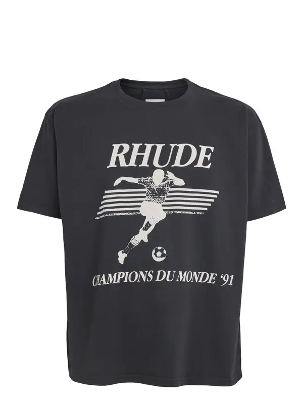 Rhude Cotton Set Piece T-shirt - Black