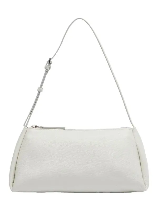 Calvin Klein Leather Shoulder Bag - White